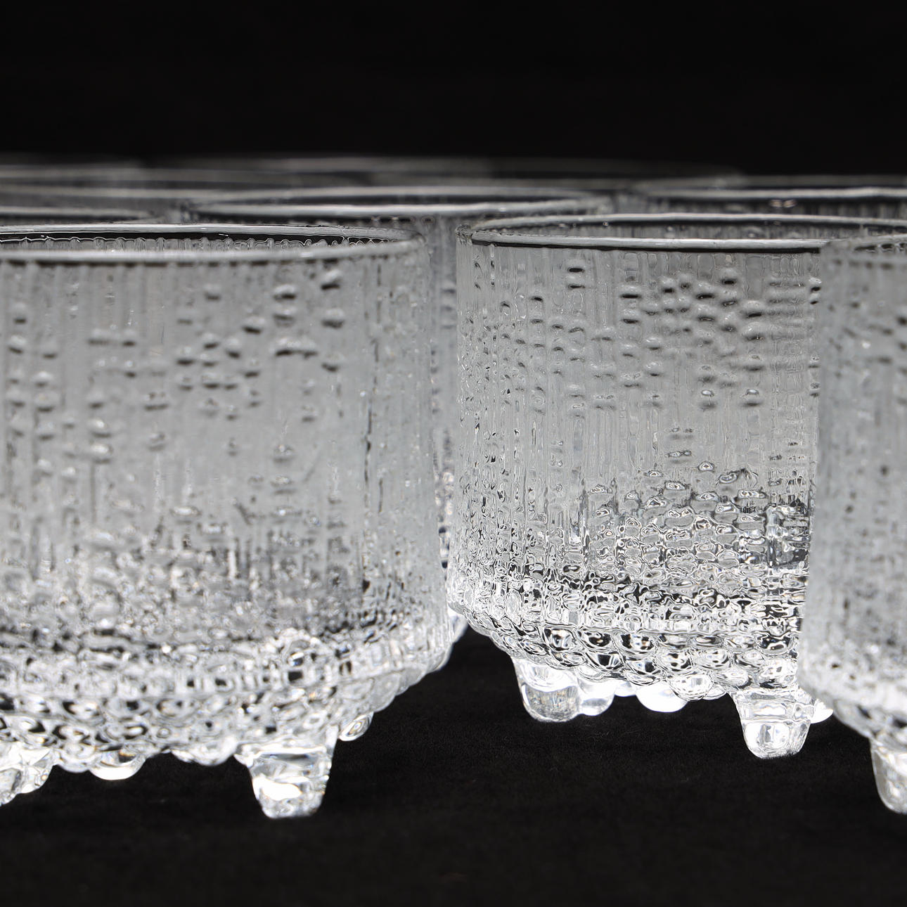 TAPIO WIRKKALA. Glass tableware, 28 pieces. Ultima Thule, Ittala ...