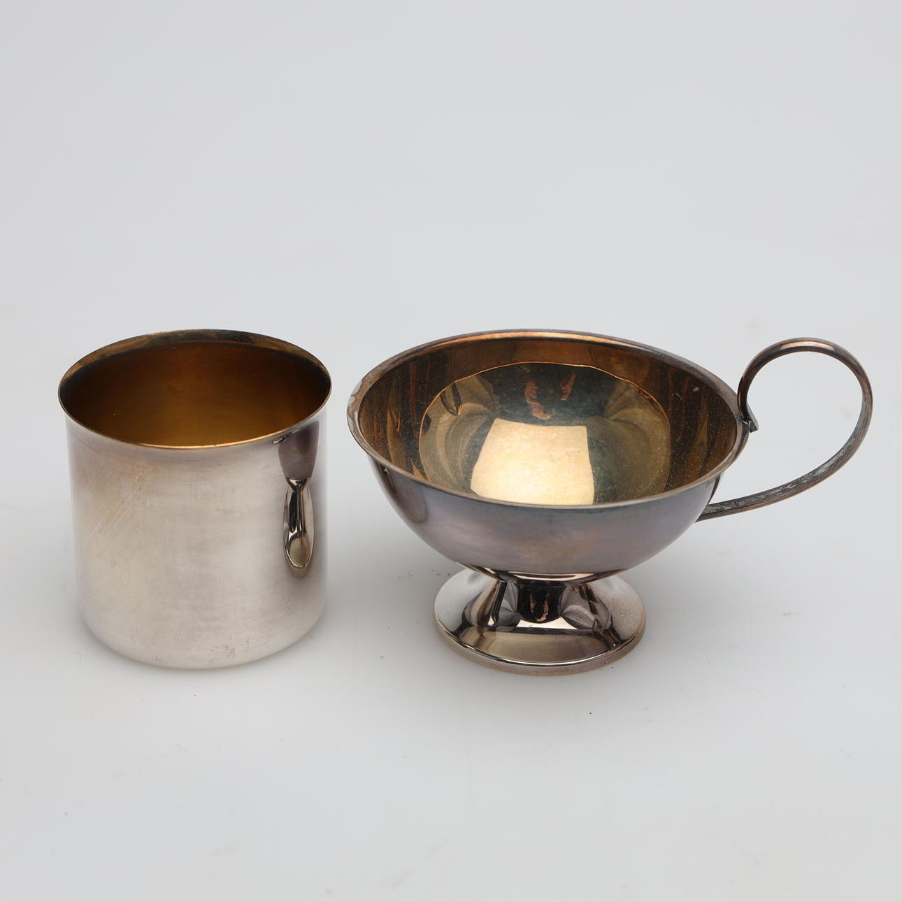 PUNCHBÄGARE samt SNAPSGLAS, 12 delar silver. Silver & Metall - Silver ...