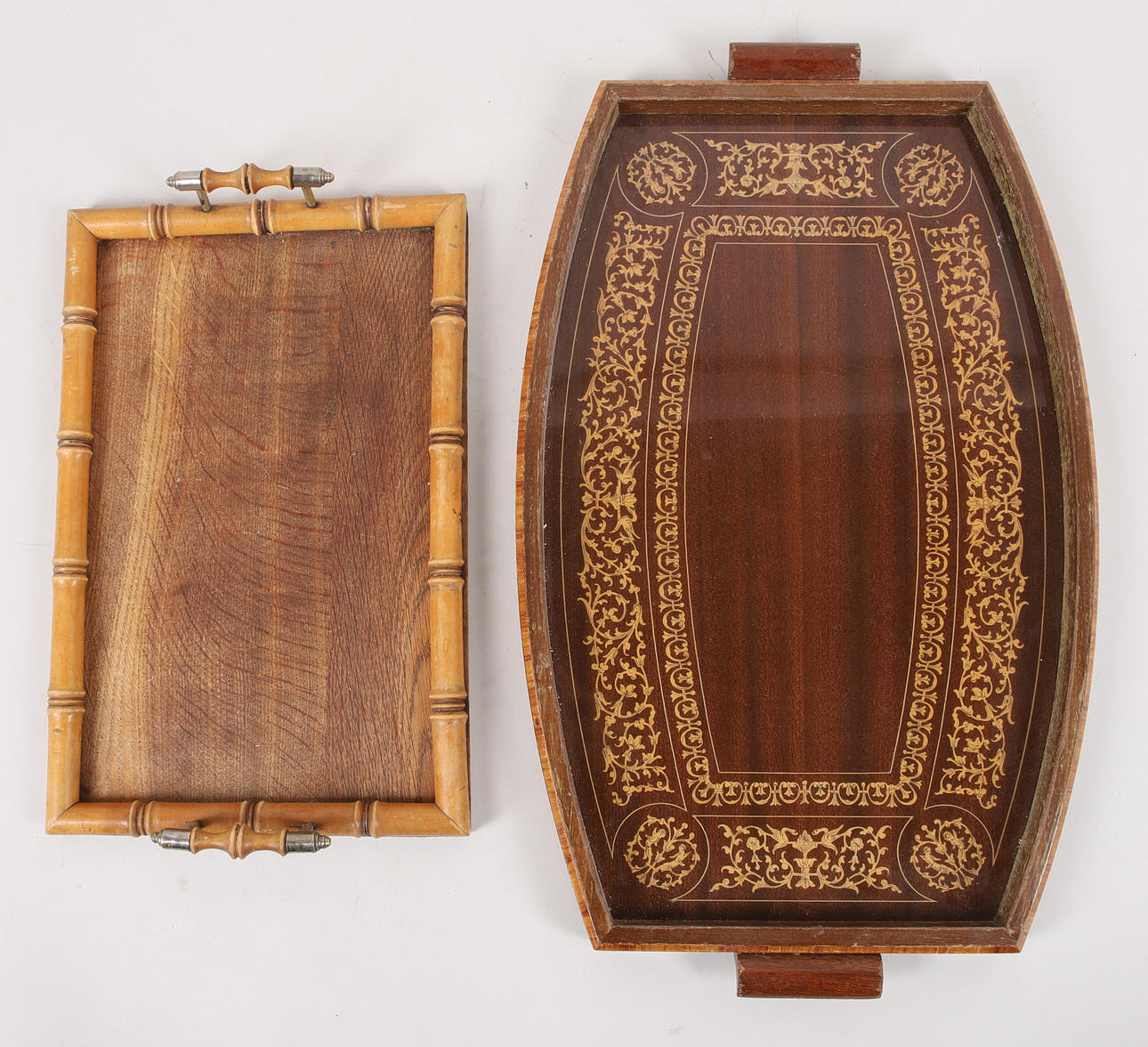 BRICKOR, 2 st, trä & bambu, 1900-tal. Övrigt - Övrigt - Auctionet