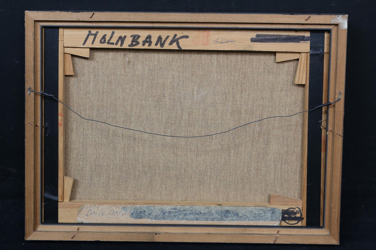 BRITA NORDENBERG. Molnbank. Olja på duk, signerad. Konst - Måleri ...