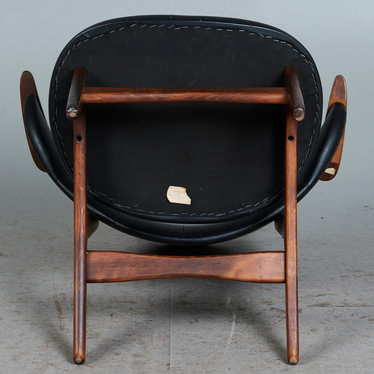 CARL EDWARD MATTHES. Stol/Matstol, modell '33', teak, konstläder, 1960 ...