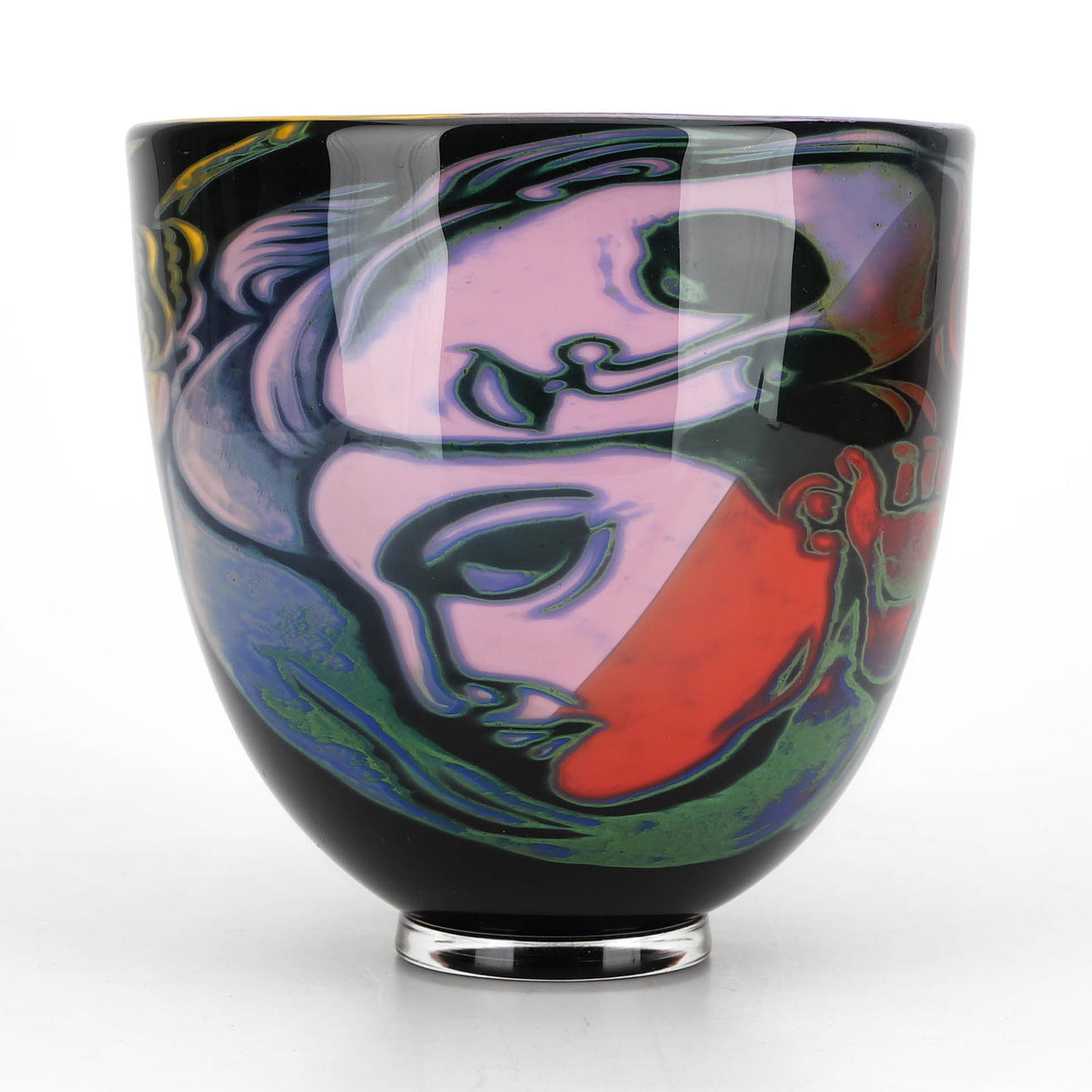 EVA ENGLUND. Vase, “Muraya”, glass, signed. Glass - Art glass - Auctionet