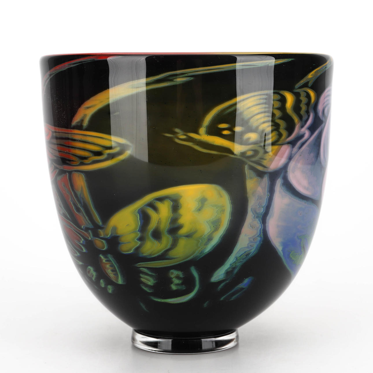 EVA ENGLUND. Vase, “Muraya”, glass, signed. Glass - Art glass - Auctionet