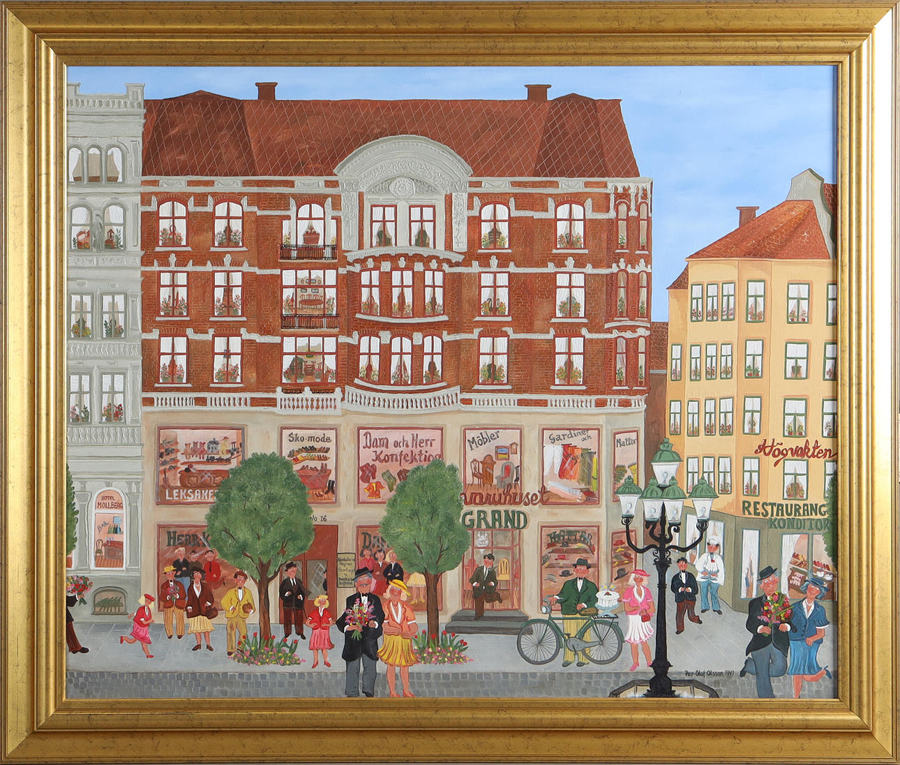 PER-OLOF OLSSON (F. 1947). Stortorget 16, Helsingborg. Konst - Måleri ...