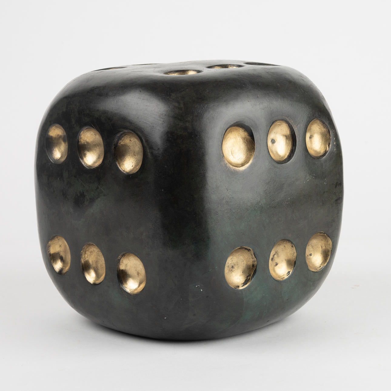 ANDREAS WARGENBRANT. THE WINNER TAKES IT ALL, Grönpatinerad brons,. Gjutarstämpel och ...