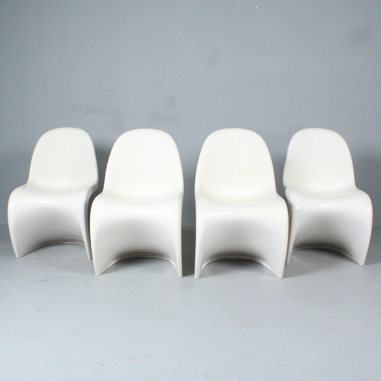 VERNER PANTON. för Herman Miller Fehlbaum, Fyra Panton-stolar, 1970-tal ...
