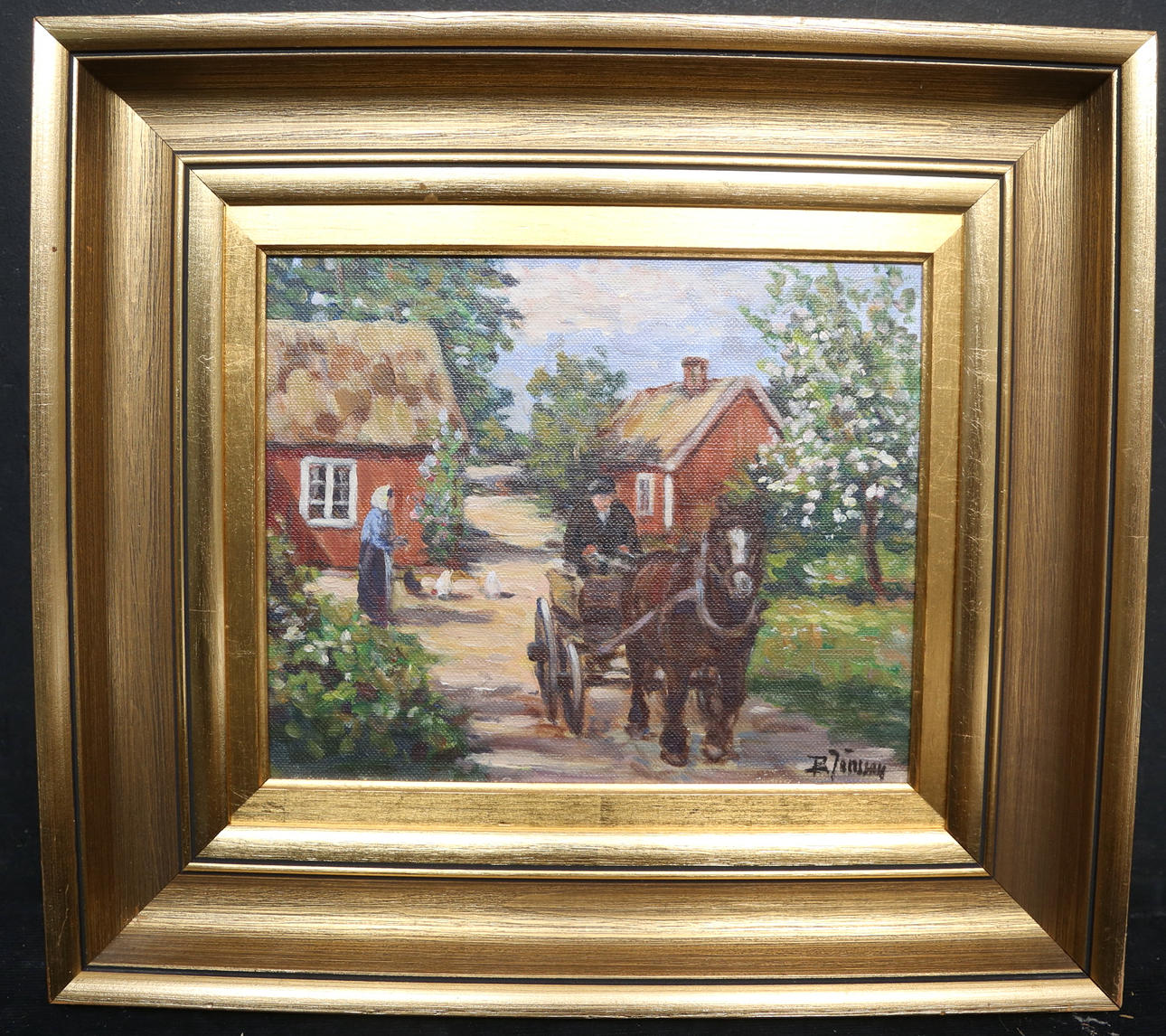 BROR JÖNSSON. Olja på duk, signerad. Konst - Måleri - Auctionet