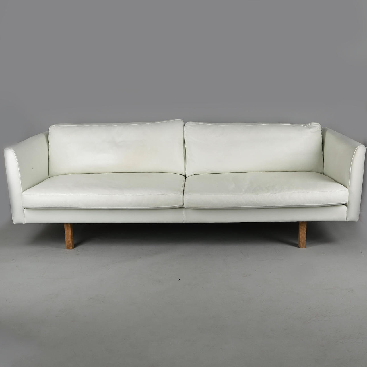 SOFFA, 3-sits, vitt skinn, 2000-tal. Möbler - Soffor & Sittgrupper ...