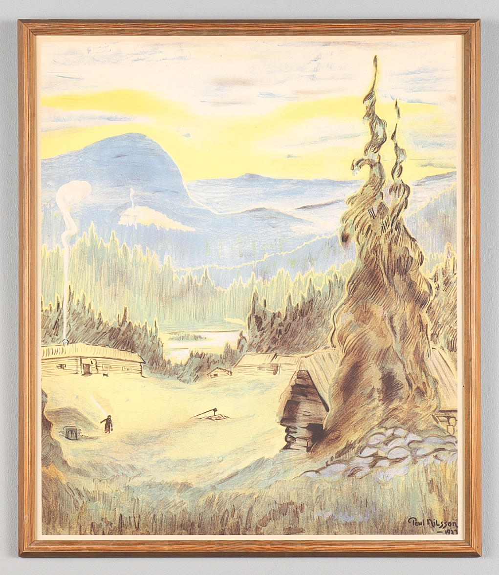 PAUL NILSSON (Piltz).Tryck. Konst - Grafik - Auctionet