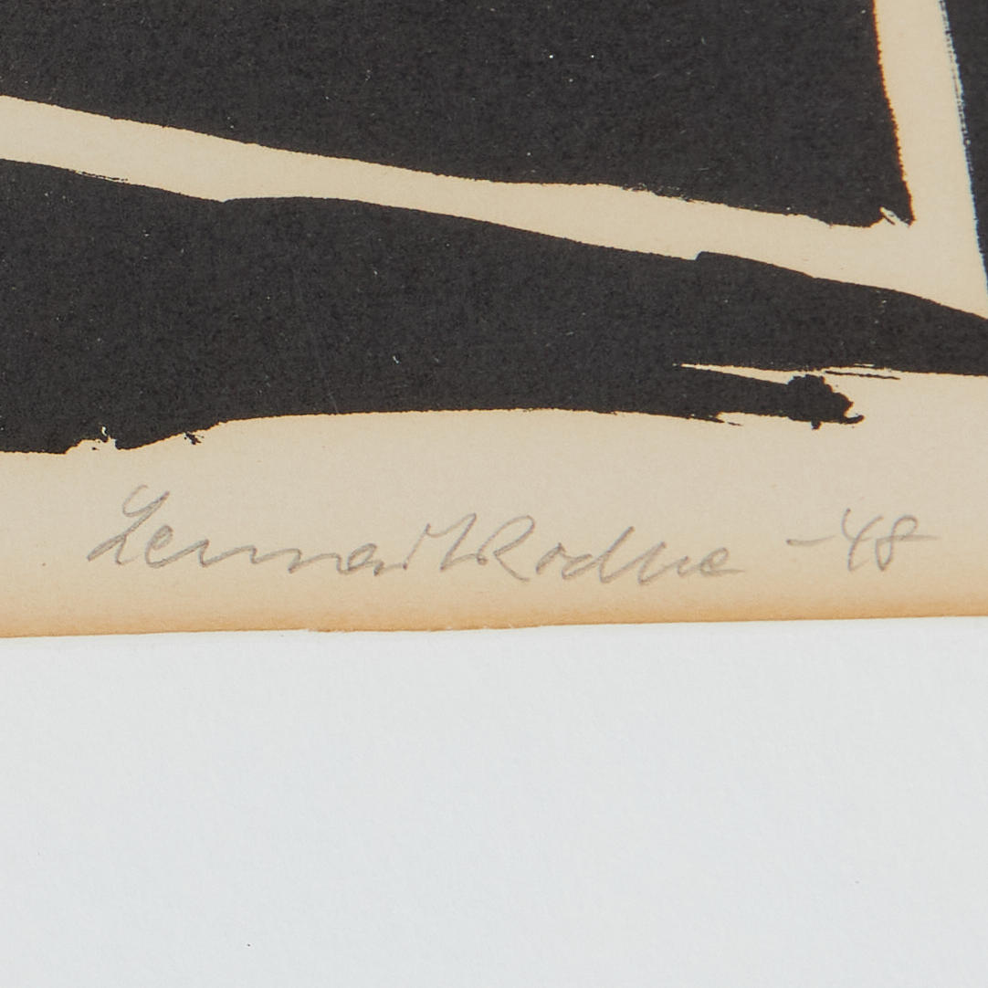 LENNART RODHE. “On Board”, lithograph, signed and dated, Lennart Rodhe ...