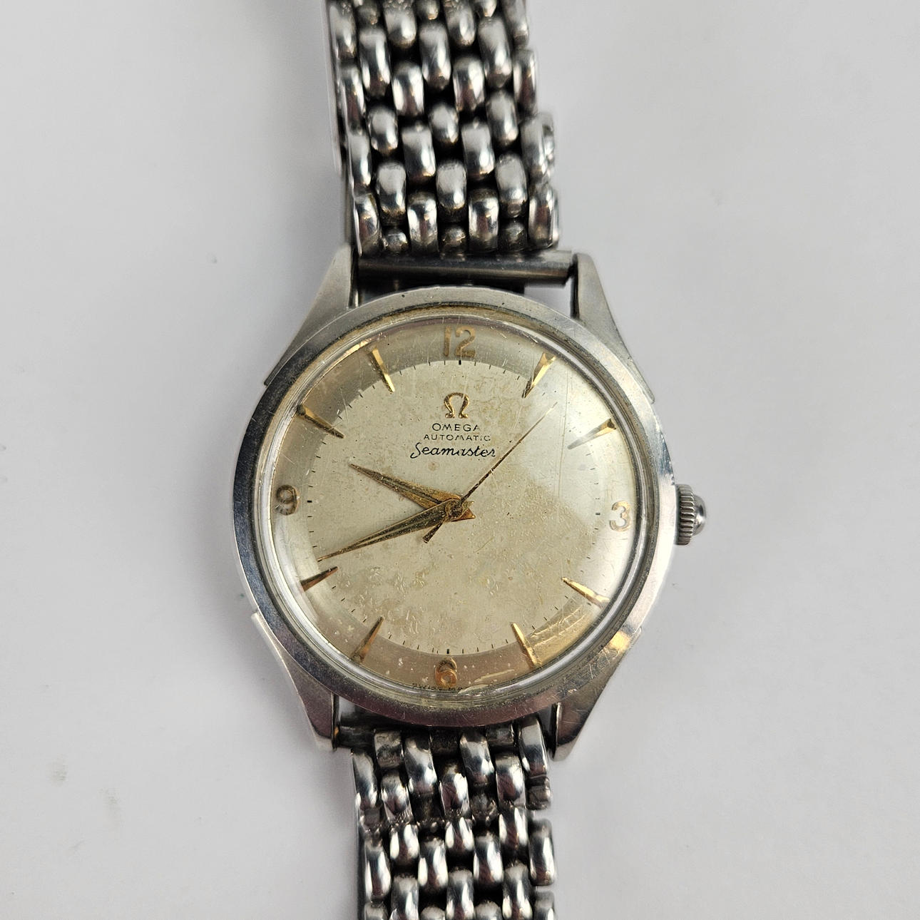 A 1950's Omega Seamaster hammer automatic wristwatch. Clocks & Watches ...