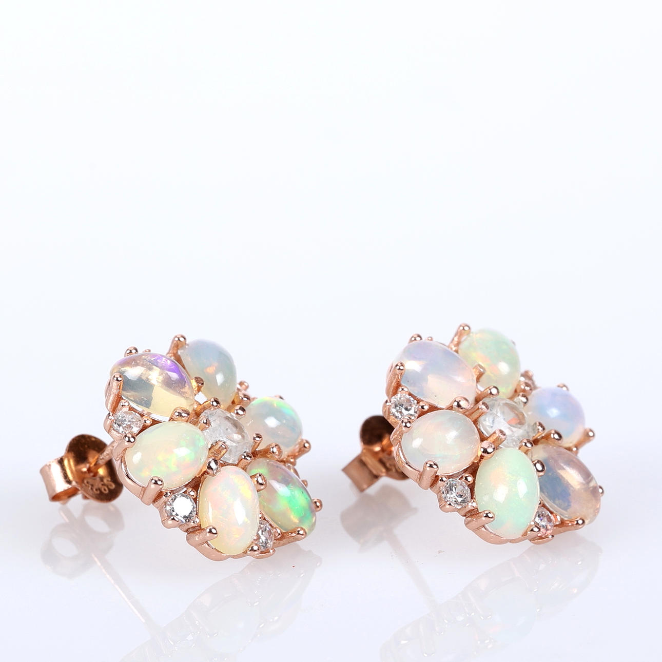 ÖRHÄNGEN, Förgyllt sterling silver, Opaler. Smycken & Ädelstenar ...