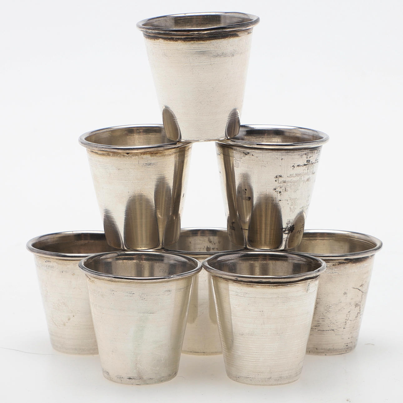 SNAPSGLAS, 8 st. Silver, 0.900. Silver & Metall - Silver - Auctionet