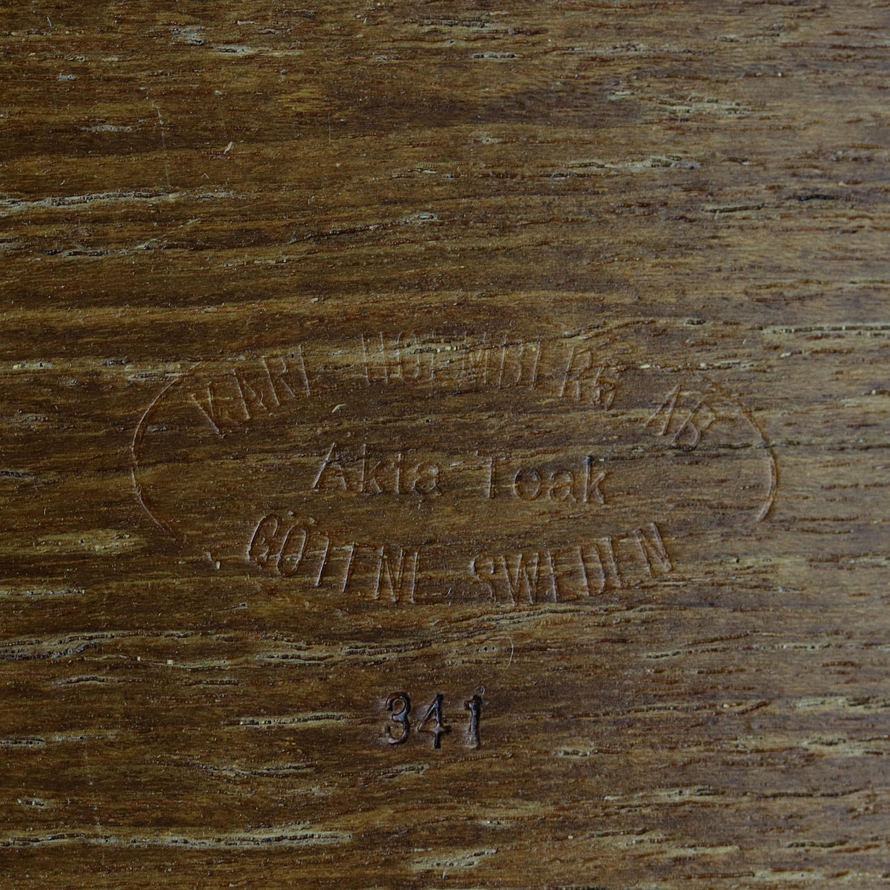 KARL HOLMBERG. Teak objects, breakfast set, teak, Götene, Sweden ...