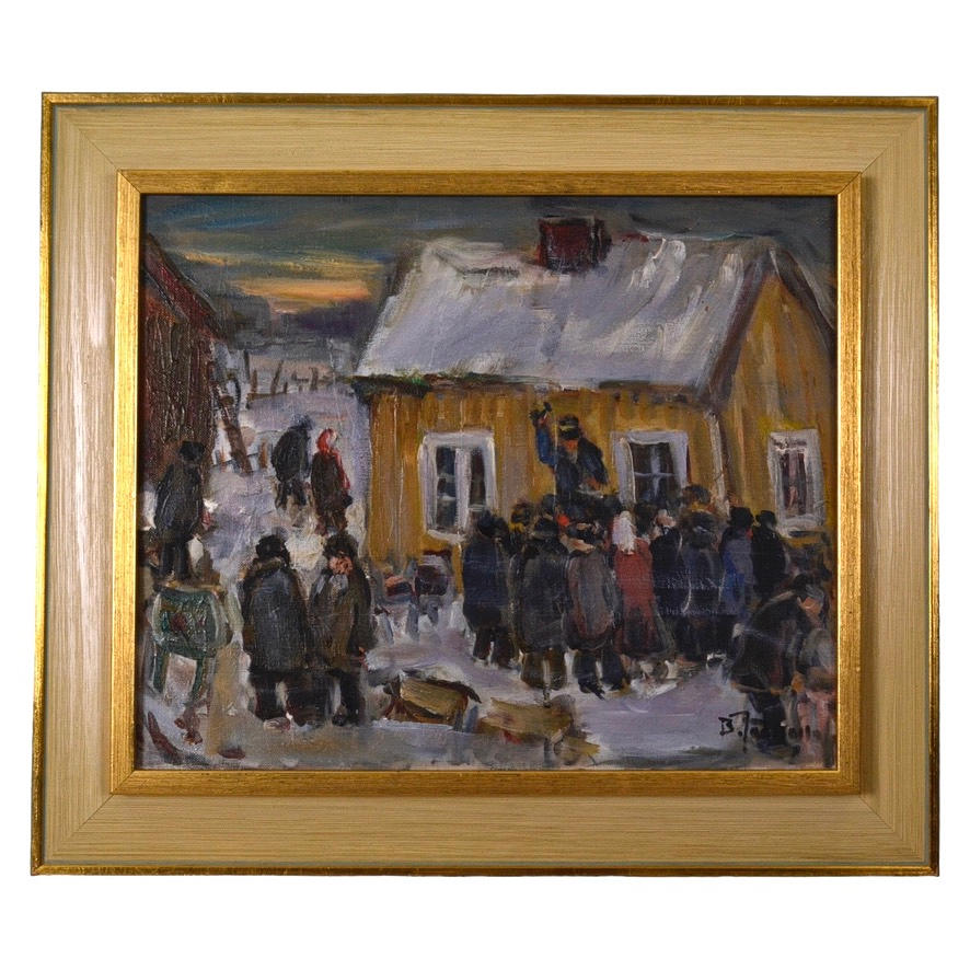 BROR JÖNSSON. Olja på duk. Konst - Måleri - Auctionet