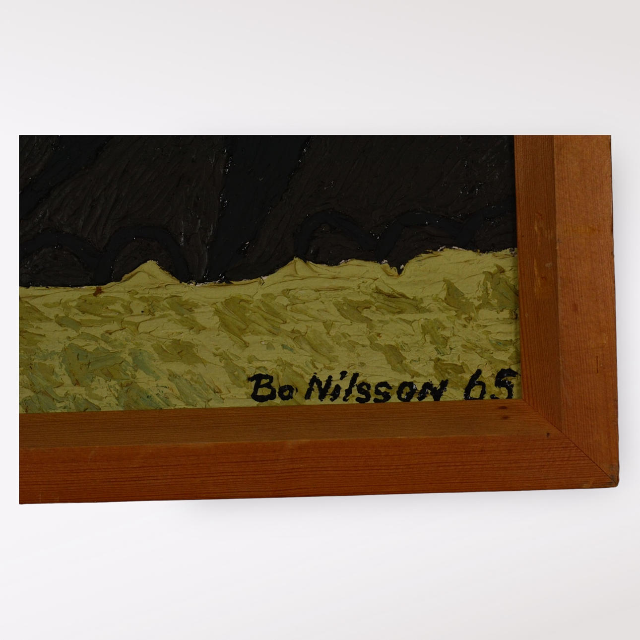 BO NILSSON. Olja på pannå. Konst - Måleri - Auctionet