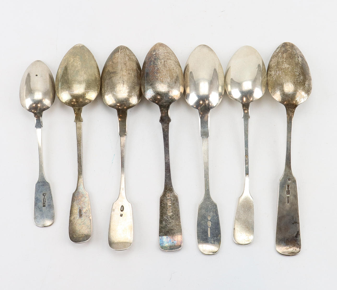 SKEDAR 7 stycken, silver, ryska stämplar. Silver & Metall - Silver ...