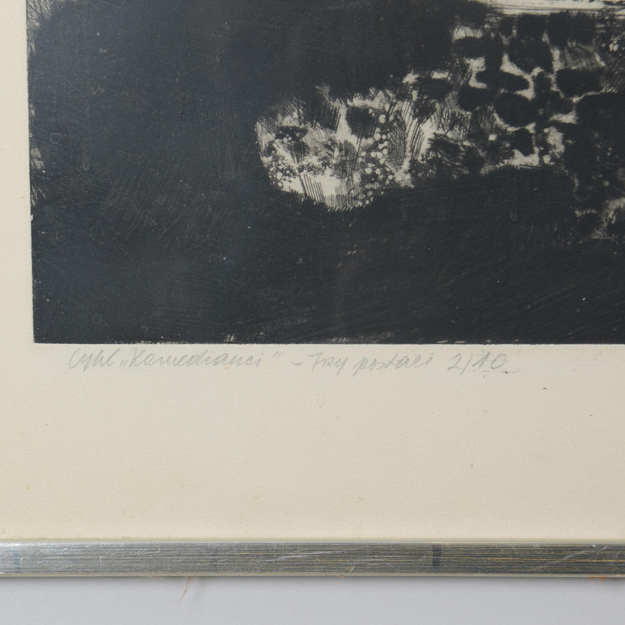 HALINA CHROSTOWSKA. “Trzy postacie”, etching, signed, numbered 2/10 and ...