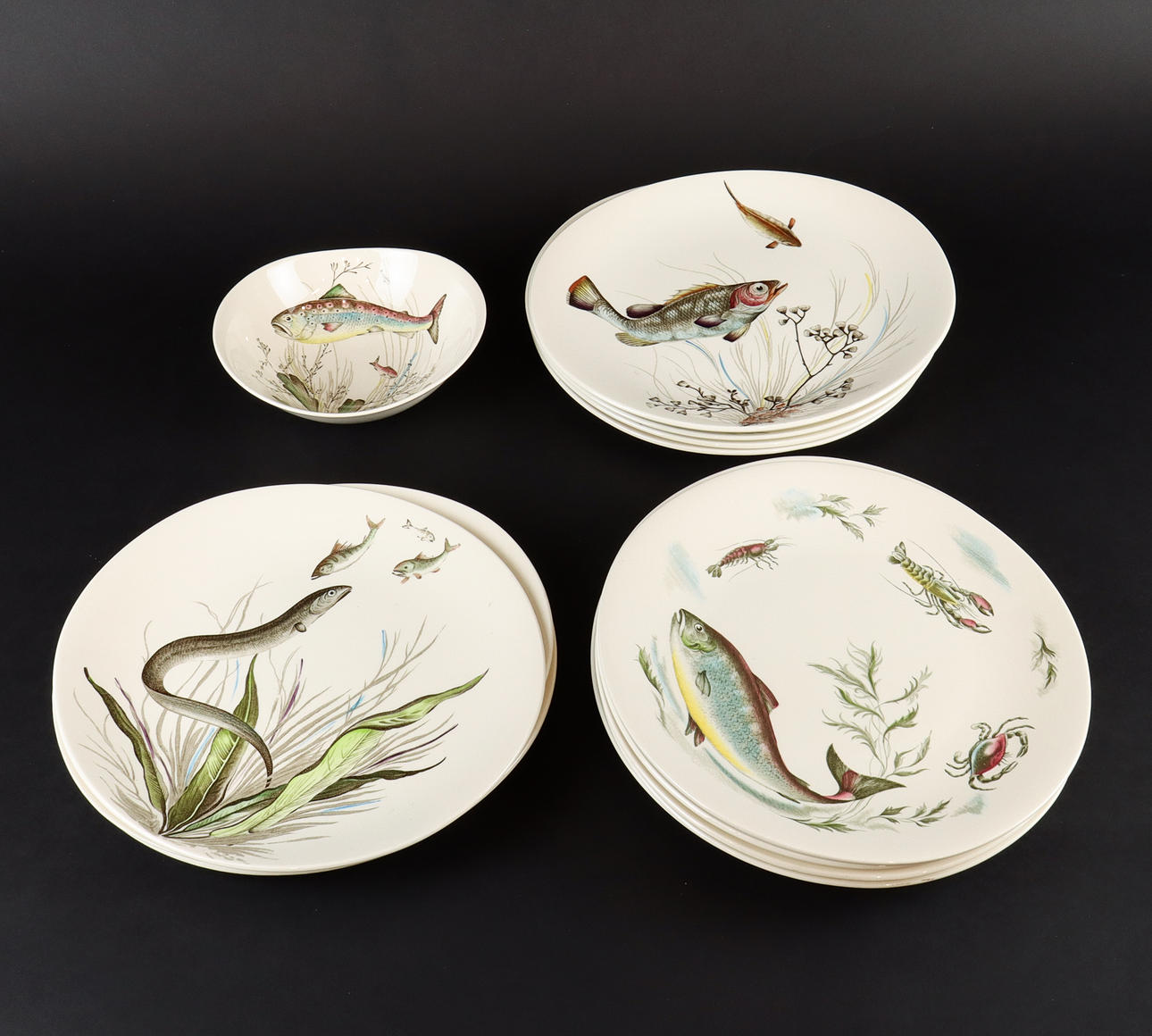 FISKSERVIS Johnson Bros, Fish. Keramik & Porslin - Europeiskt - Auctionet