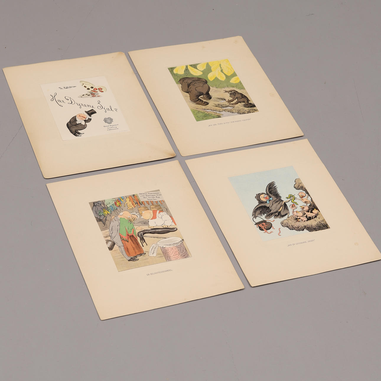 THE NORWEGIAN ARTIST THEODOR KITTELSEN'S FAMOUS HAVE THE ANIMALS SJAEL ...