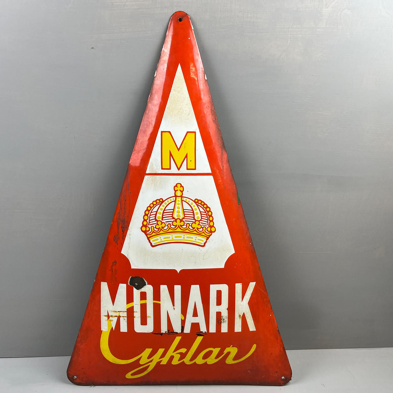 MONARK CYKLAR, emaljskylt, ca 1940-tal. Fordon, Båtar & Delar ...