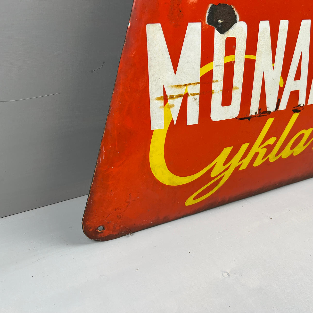 MONARK CYKLAR, emaljskylt, ca 1940-tal. Fordon, Båtar & Delar ...