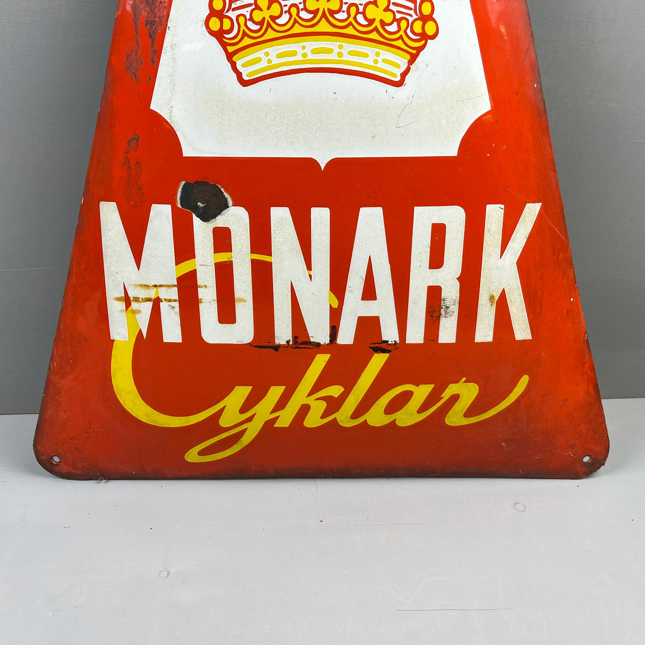 MONARK CYKLAR, emaljskylt, ca 1940-tal. Fordon, Båtar & Delar ...