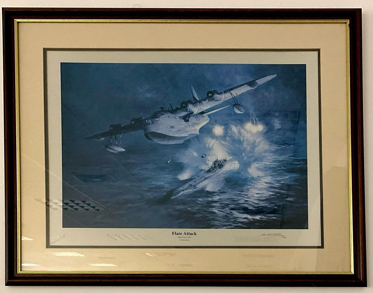 MICHAEL TURNER. 'FLARE ATTACK' LIMITED EDITION SIGNED PRINT. Art ...
