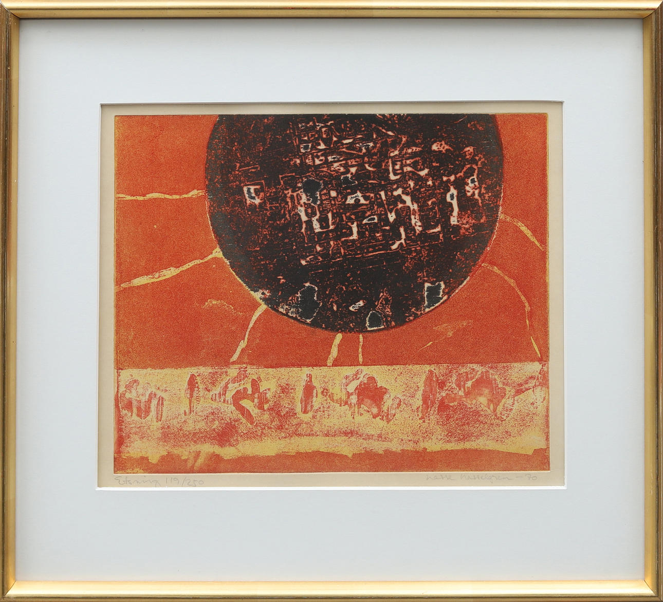 HASSE HASSELGREN. Komposition, etsning, signerad, daterad och numrerad ...