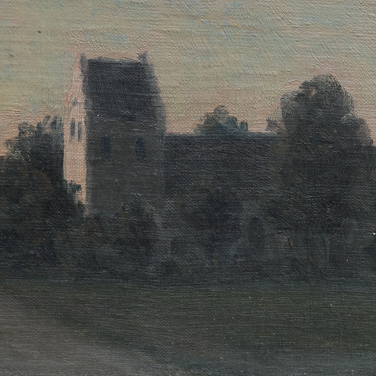 PETER ADOLF PERSSON (1862-1914). GLUMSLÖVS KYRKA. Konst - Måleri ...