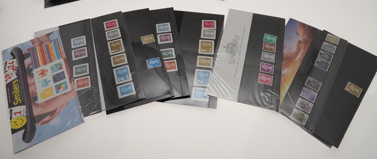 PRESENTATION STAMP PACKS, STAMP BOOKLETS & OTHER ITEMS. Coins, Medals ...