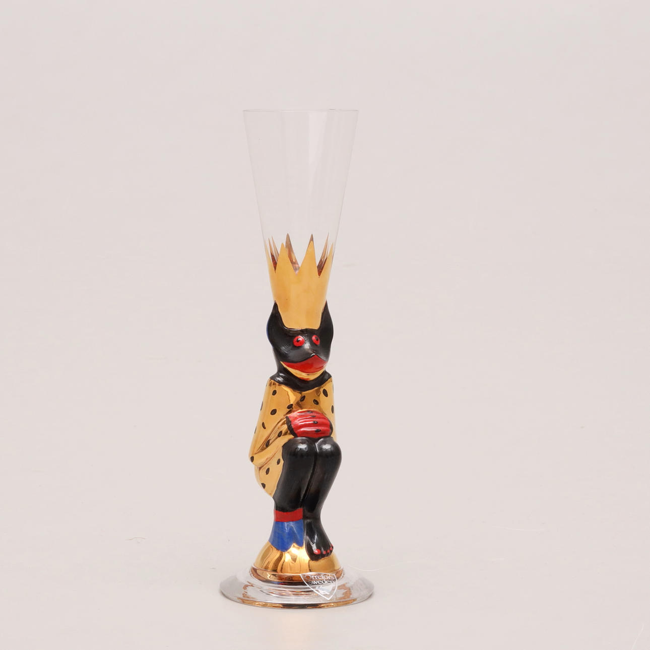 GUNNAR CYRÉN. Snap glass, “Devil” from the Nobel series, Orrefors ...