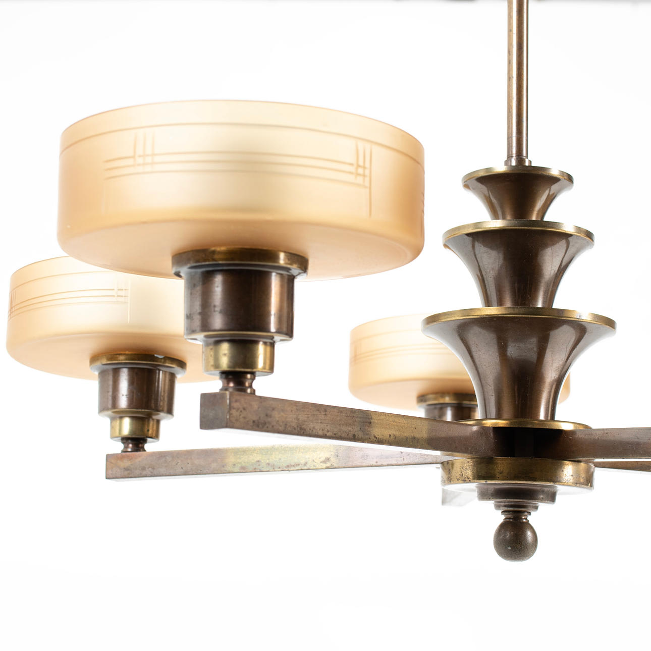 TAKLAMPA, 5-armad, 1930 - tal. Belysning & Lampor - Taklampor - Auctionet