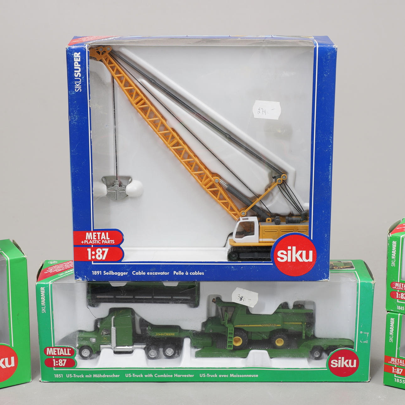SIKU, 8 st, leksaksfordon, 1900/2000-tal. Leksaker - Leksaker - Auctionet