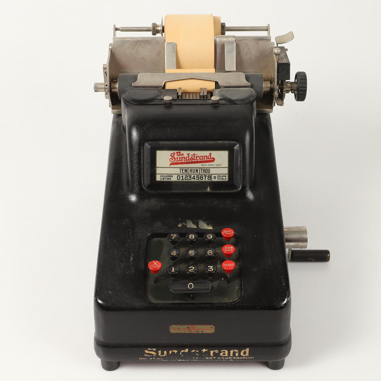 AN IRON CALCULATOR, The Sundstrand Speed/Borås Writing and Calculating ...