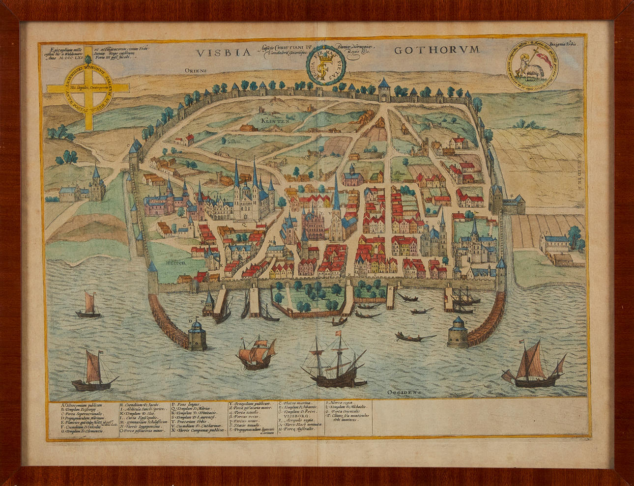 JANSSONIUS (JANSON) JAN. Visbia gothorum. Amsterdam about 1650. Books ...
