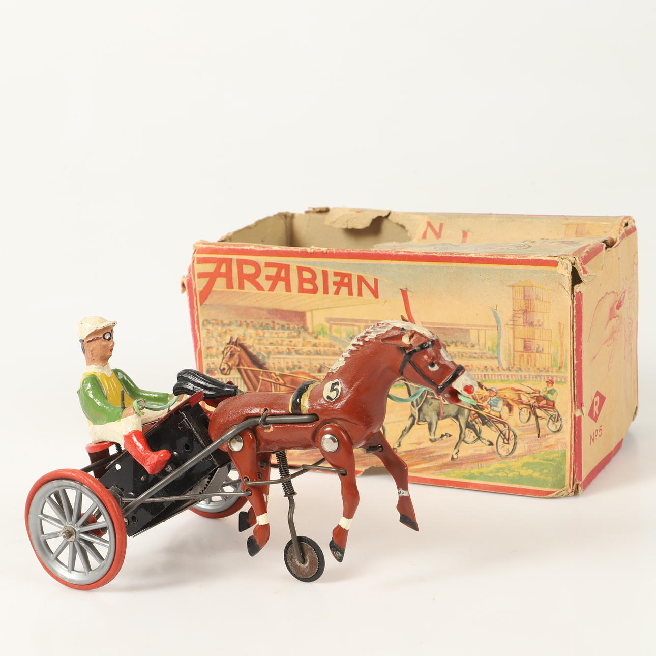 LEKSAK, "Arabian", litograferad plåt med urverk, Robert Rühl, 1900 ...