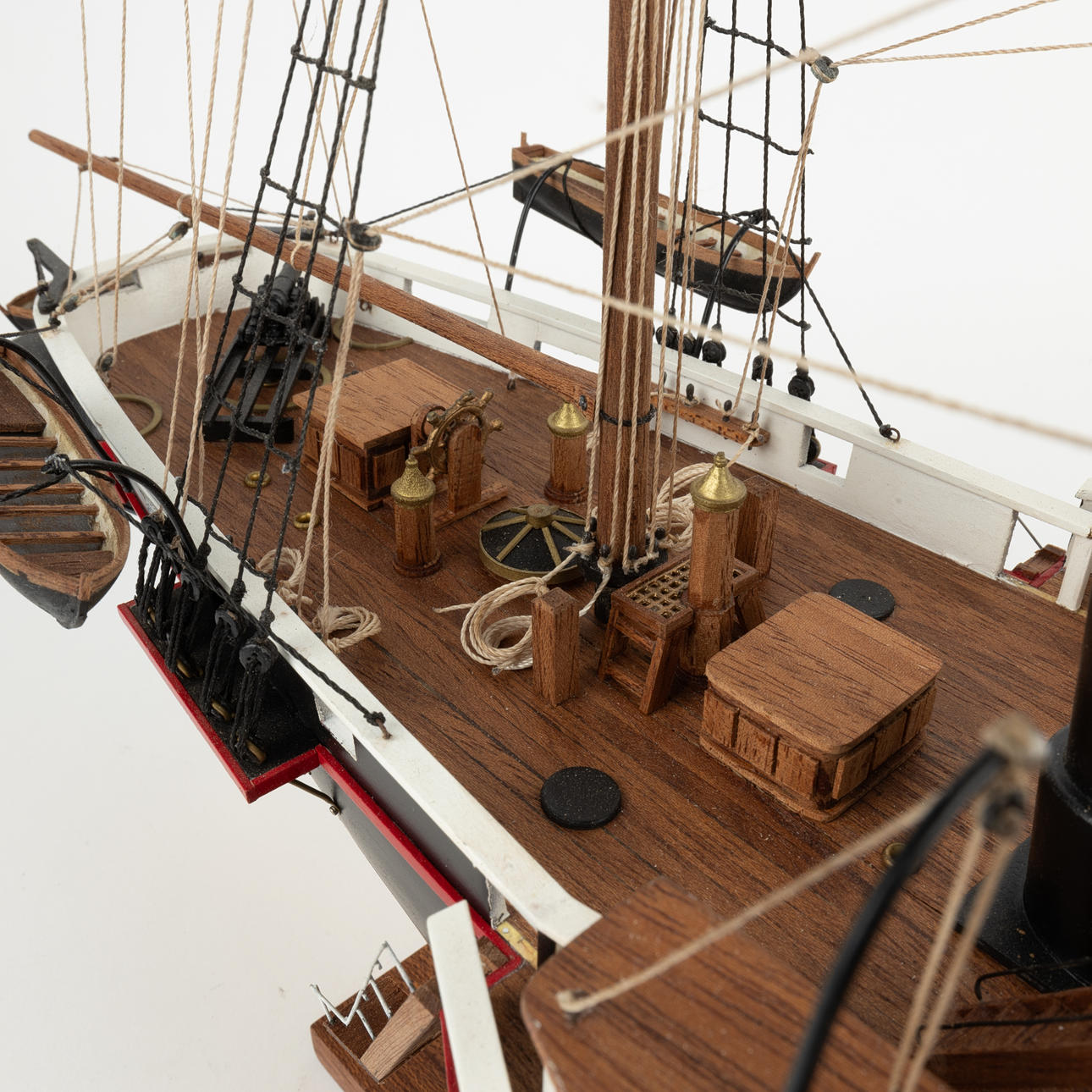 HMS THOR, fartygsmodell av hjulångarkorvett, efter förebild från 1840 ...