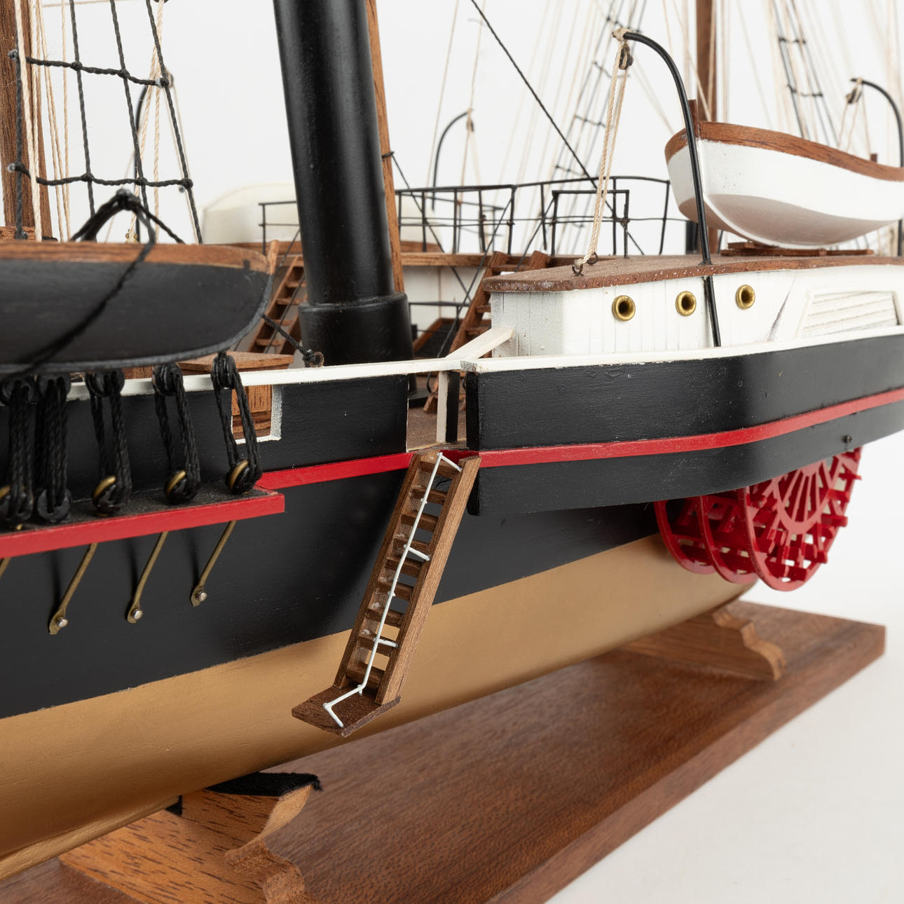 HMS THOR, fartygsmodell av hjulångarkorvett, efter förebild från 1840 ...