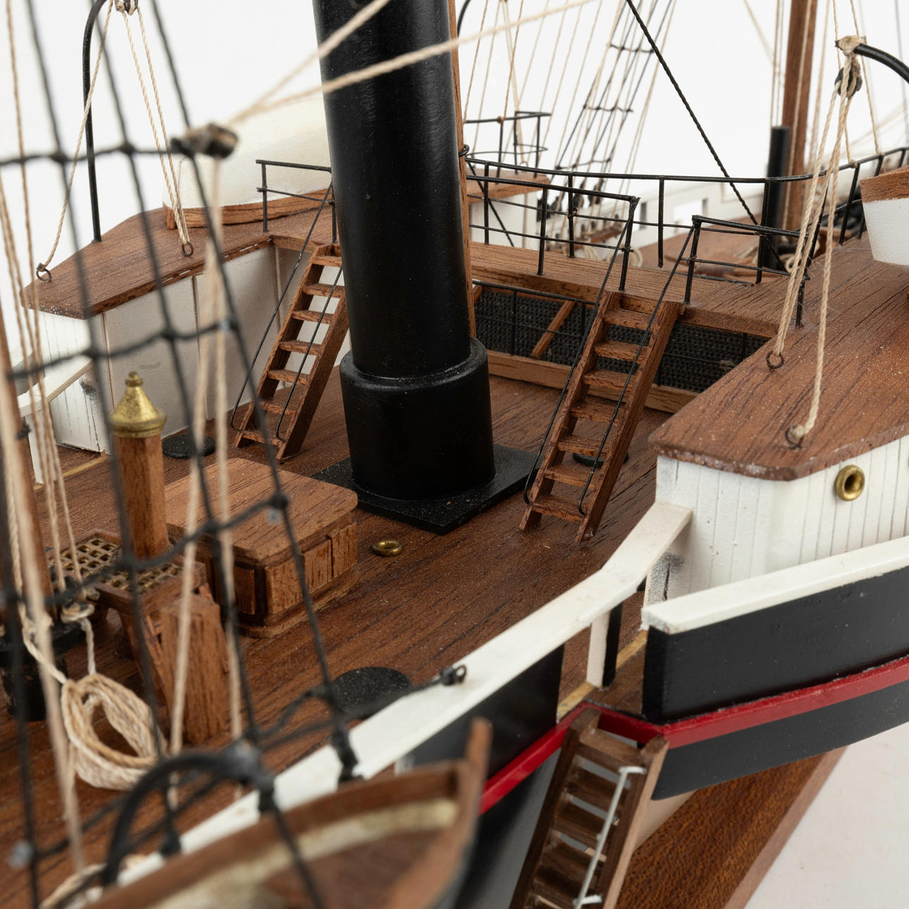 HMS THOR, fartygsmodell av hjulångarkorvett, efter förebild från 1840 ...