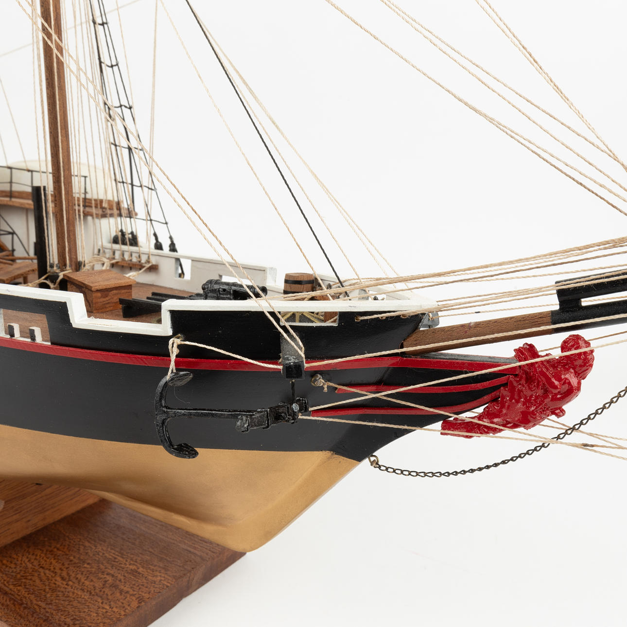 HMS THOR, fartygsmodell av hjulångarkorvett, efter förebild från 1840 ...