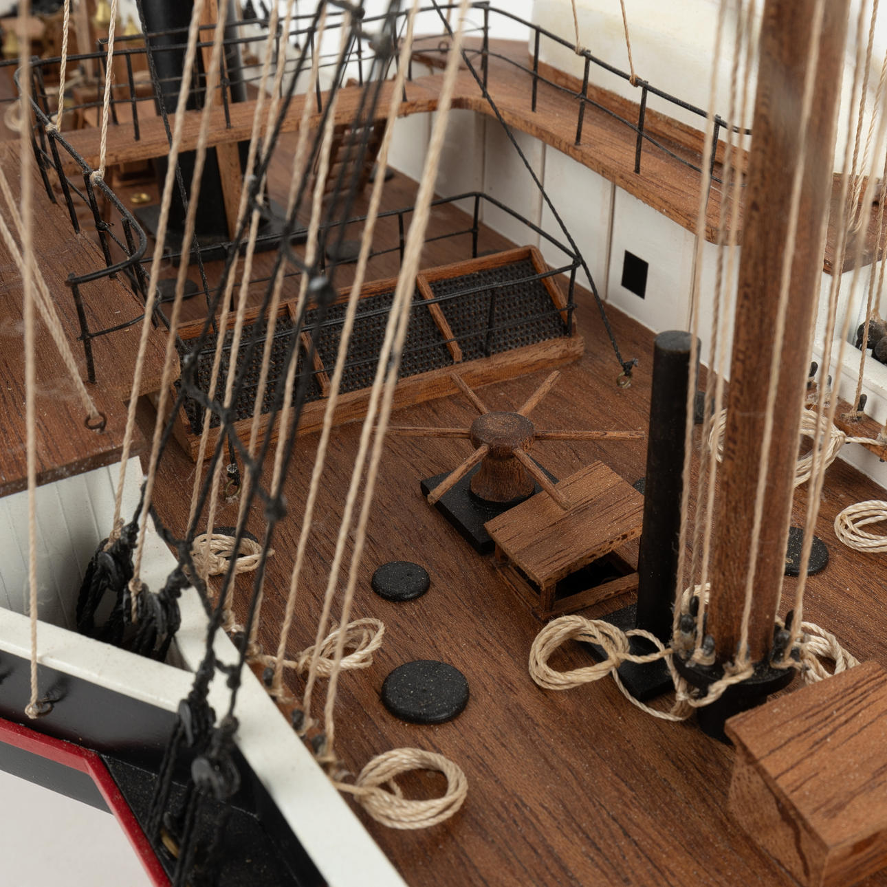 HMS THOR, fartygsmodell av hjulångarkorvett, efter förebild från 1840 ...