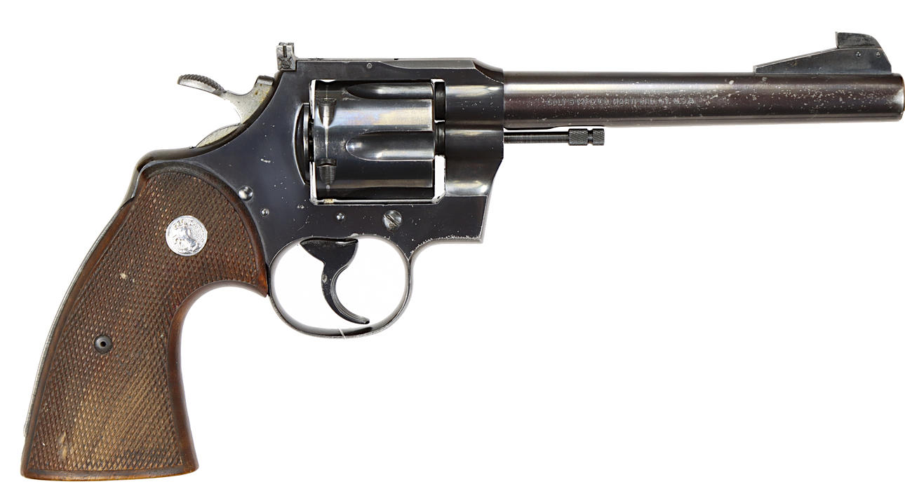 REVOLVER, Double Action, make Colt, Model Officers Model Match, calibre ...