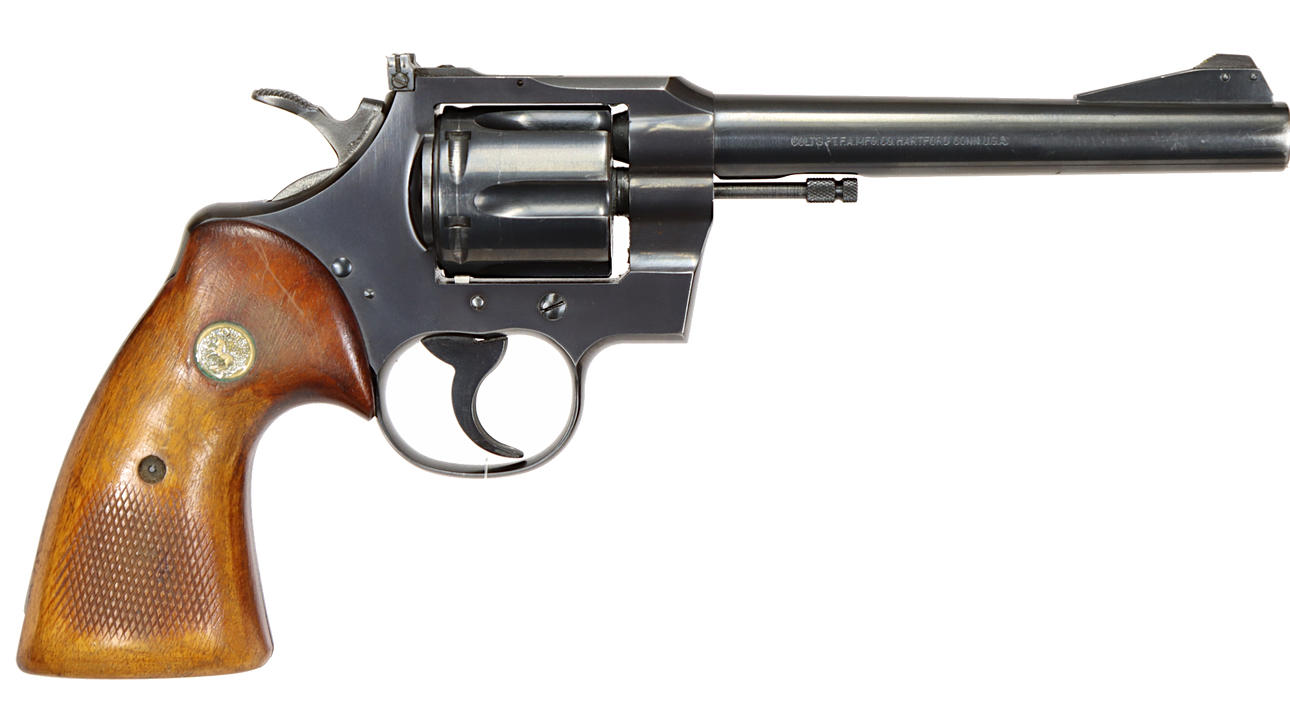 REVOLVER, Double Action, make Colt, Model Officers Model Match, calibre ...