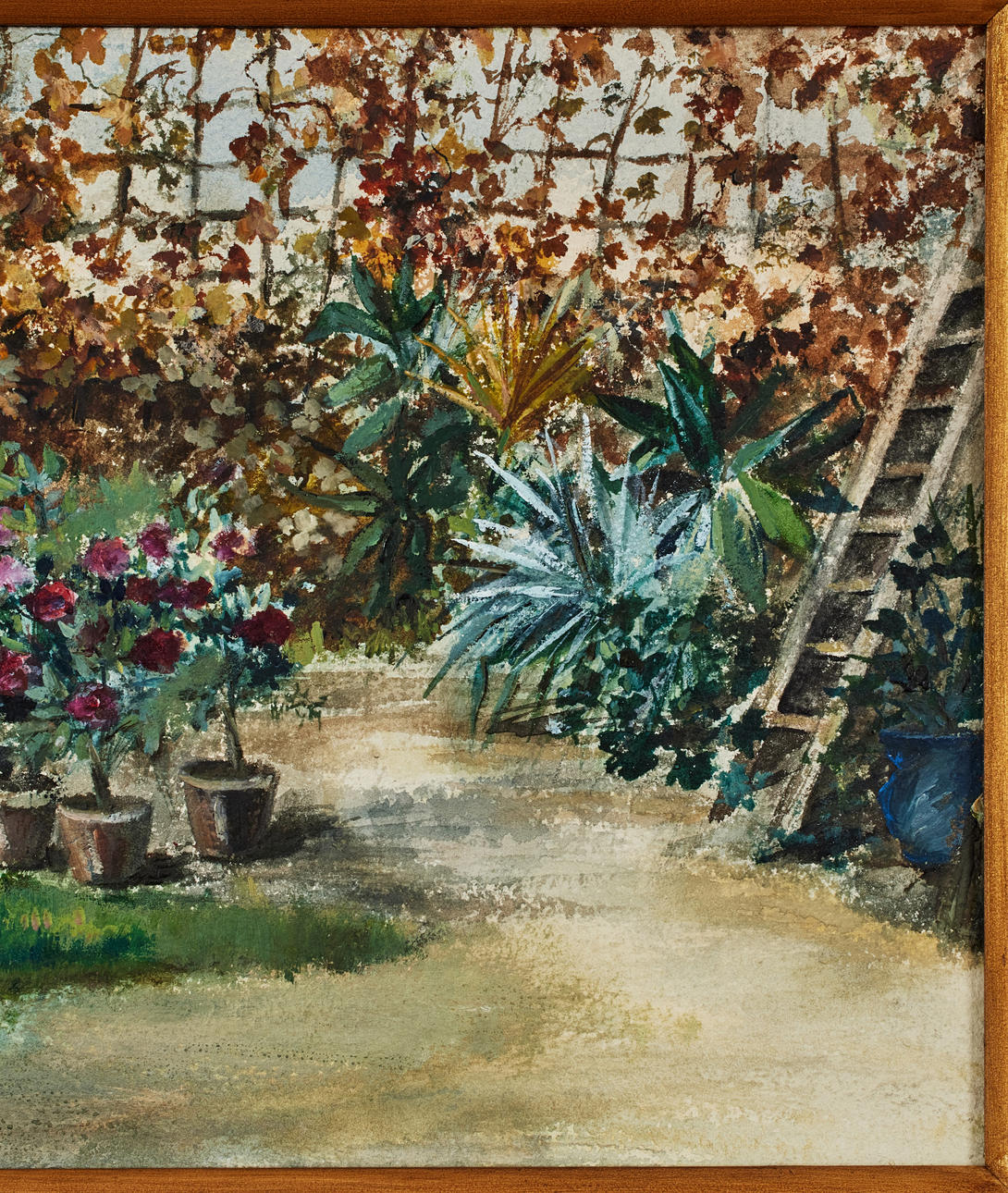 ANNA BILLING. I växthuset. Konst - Måleri - Auctionet