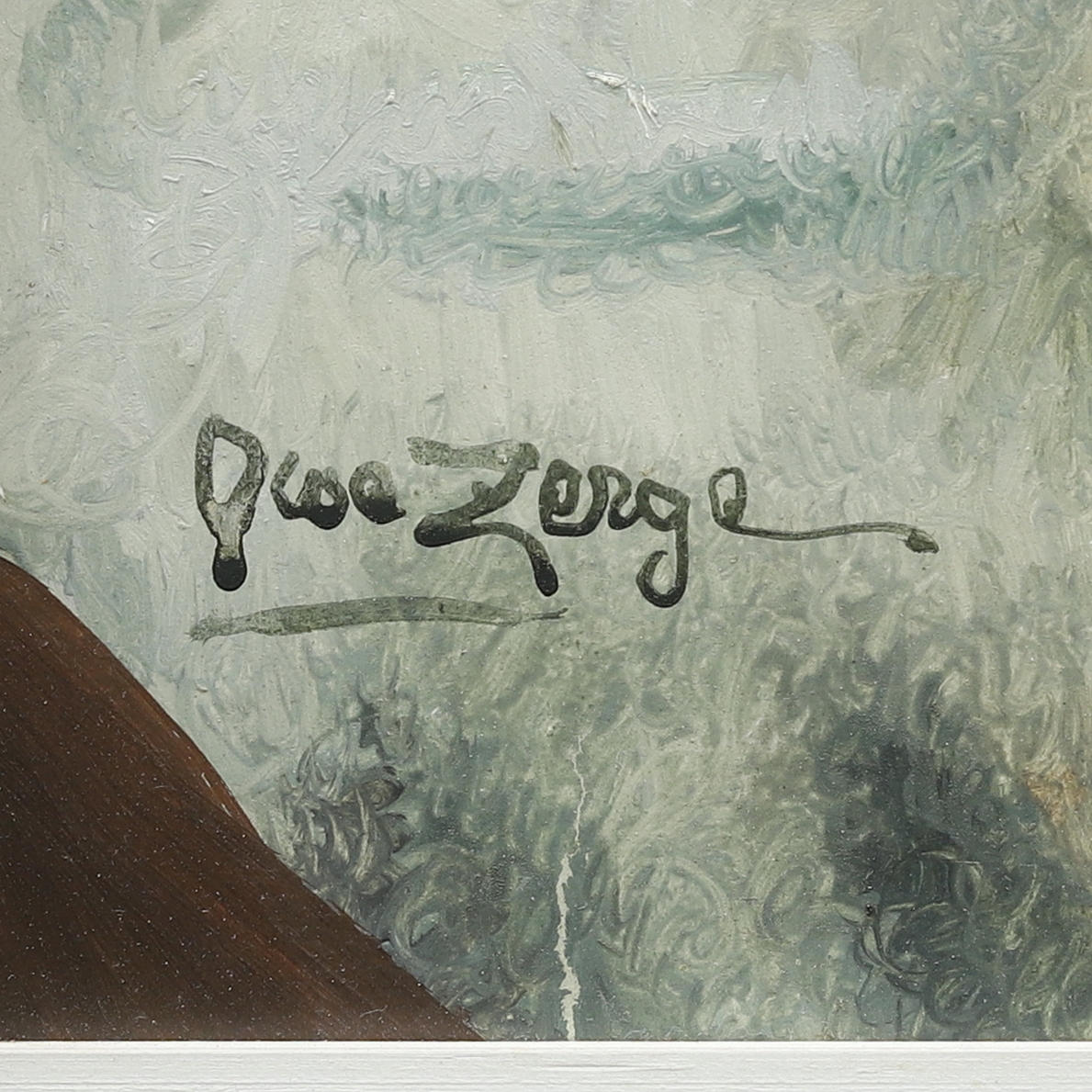 OWE ZERGE. Stilleben, olja på pannå, signerad. Konst - Måleri - Auctionet