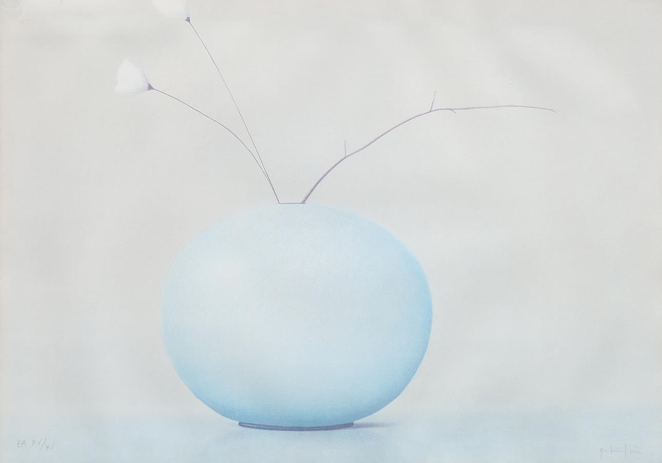 PETER FRIE. BLOMMOR OCH KVIST I VAS. Konst - Grafik - Auctionet