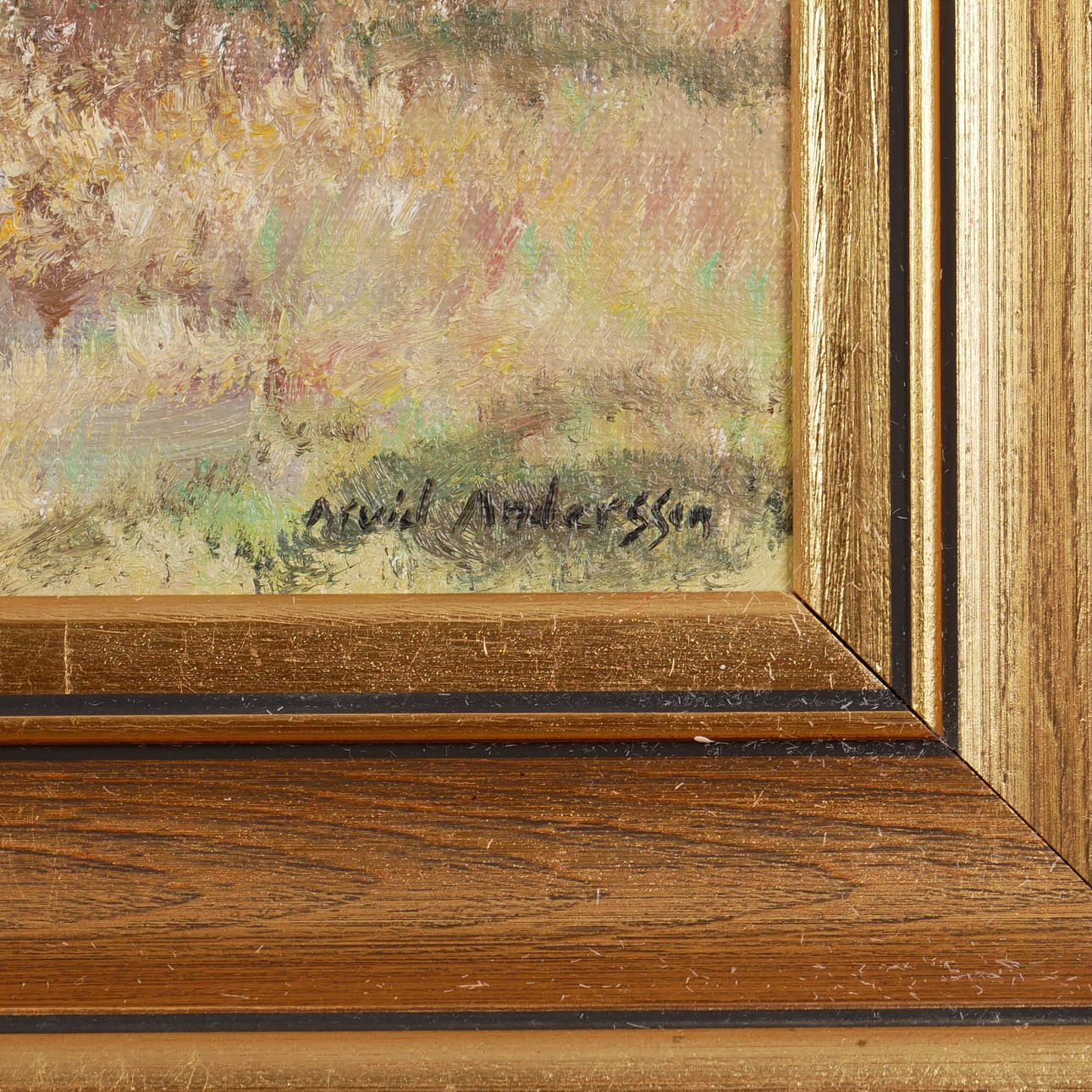 ARVID ANDERSSON. Rådjur i landskap, olja på duk, signerad Arvid Andersson. Konst - Måleri ...