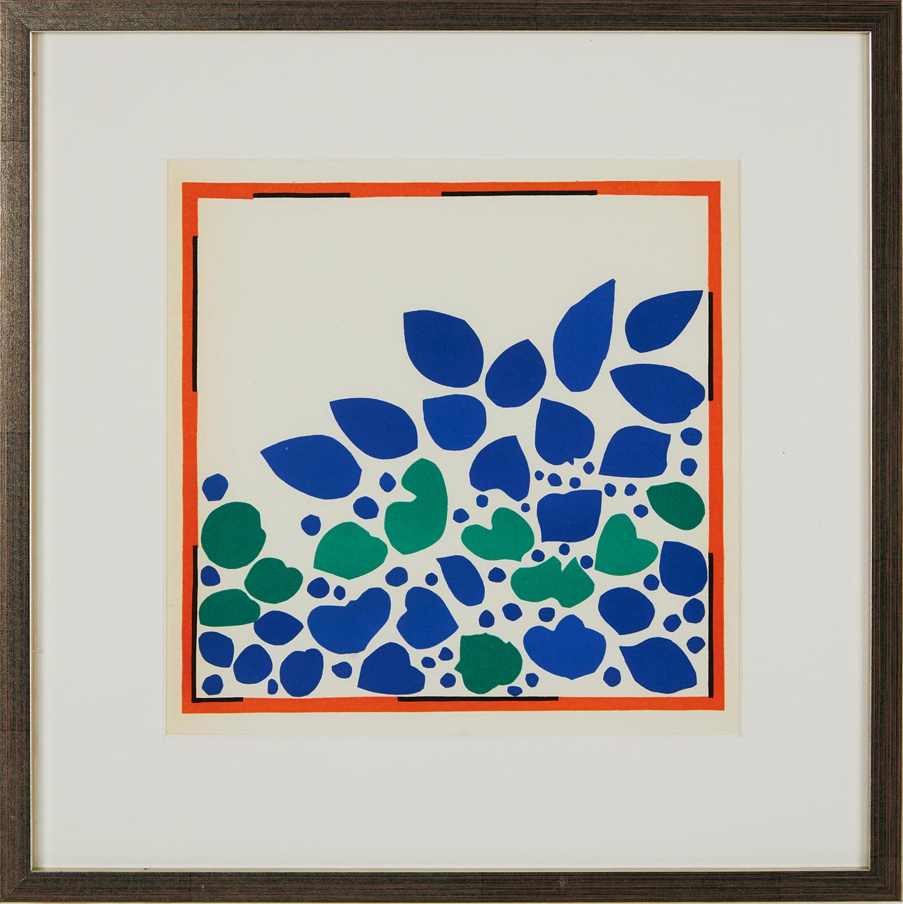 AFTER HENRI MATISSE. “Lierre”, lithograph in colours, from Verve, no 35 ...