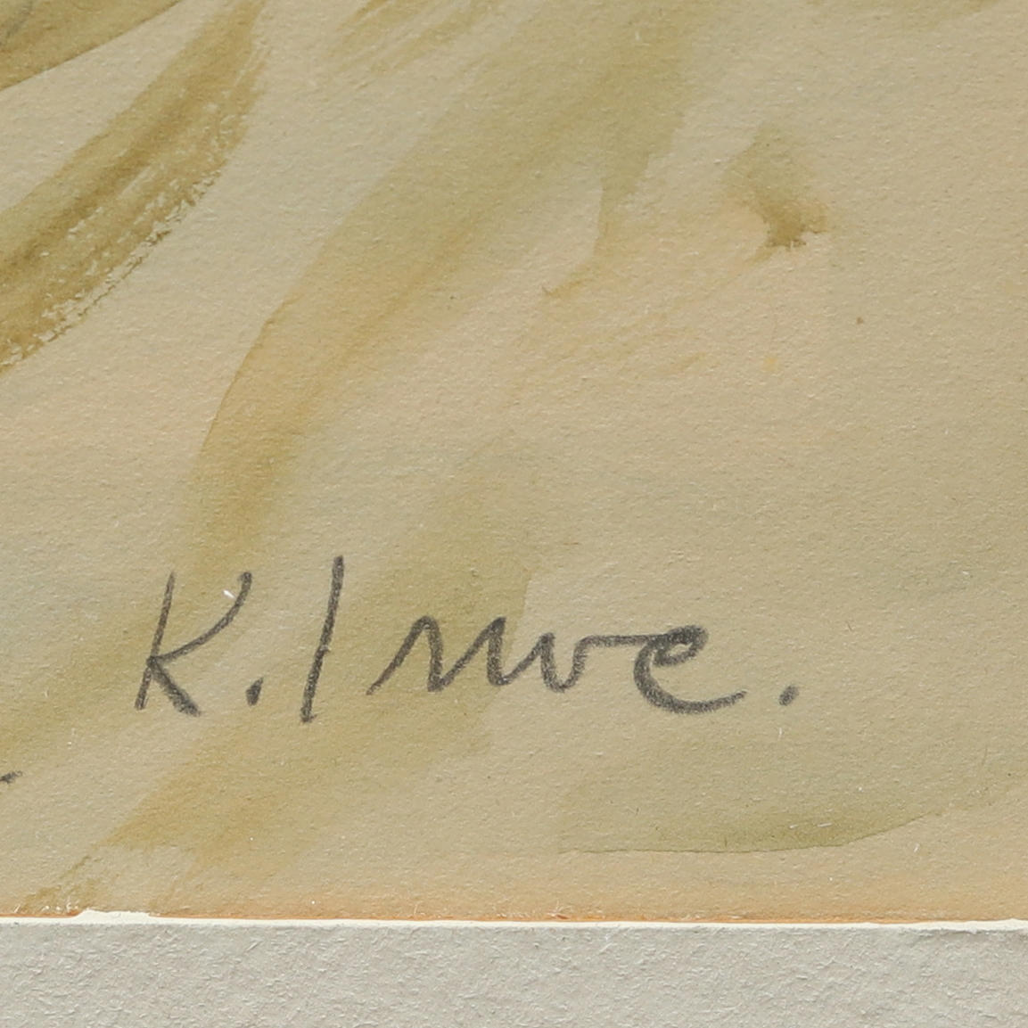 KNUT IRWE. "Mot Karaby", akvarell, signerad. Konst - Måleri - Auctionet